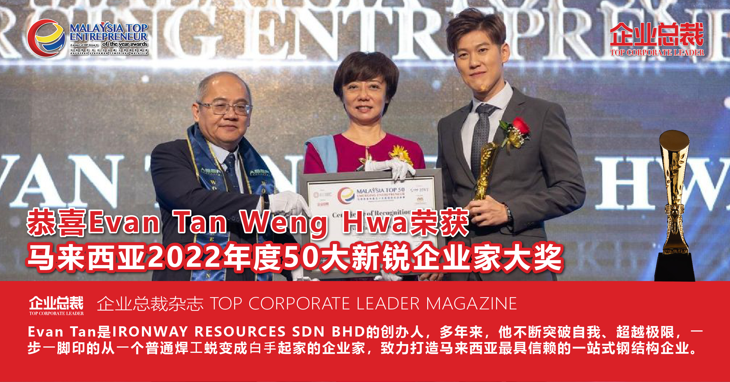 创业艰难百战多 彩虹总在⻛⾬后 - TOP LEADER 领袖